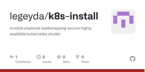 Github Legeydak8s Install Ansible Playbook Bootstrapping Secure