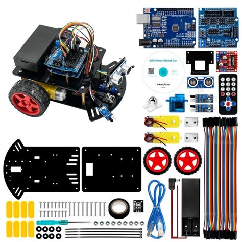 [ฟรีหลักสูตร] Lafvin Uno R3 ชุดหุ่นยนต์รถยนต์อัจฉริยะ สําหรับ Arduino