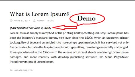 How To Show Last Updated Date In WordPress Posts