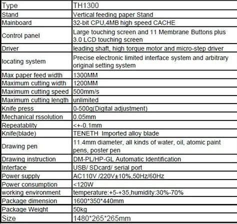 Teneth Vinyl Cutter Plotter Model Th1300 Max Cutting Width 1205 Mm