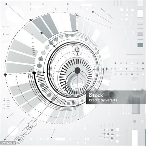 차원 추상적인 원형 기계 체계 3d 기술 패턴 벡터 산업 고 공학 배경입니다 0명에 대한 스톡 벡터 아트 및 기타 이미지 0명 과학 기계 공학 Istock