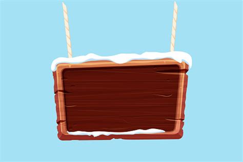 오래된 나무 빈 만화 스타일의 눈과 밧줄 간판 흰색 배경에 격리된 빈 프레임 방향 판자 계절 장식 벡터 일러스트레이션 0명에 대한 스톡 벡터 아트 및 기타 이미지 Istock