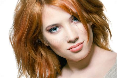 Visage D Une Fille Rousse Sexy Image Stock Image Du Caucasien Dame