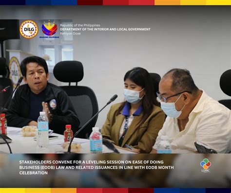 Stakeholders Convene For A Leveling Session On Ease Of Doing Business Eodb Law And Related