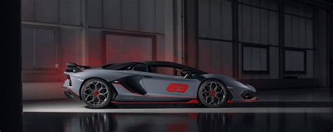 2560x1024 2020 Lamborghini Aventador Svj 63 Roadster Side View