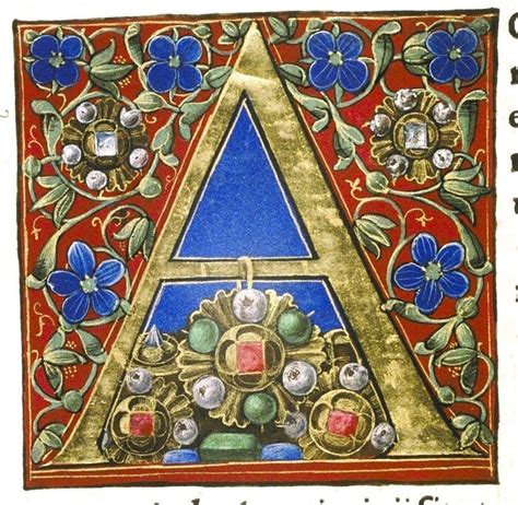 Illuminated Letters Illuminated Manuscript Medieval Art
