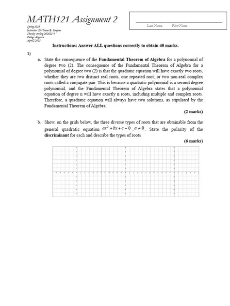Math121 College Algebra Assignment 2 Pdf