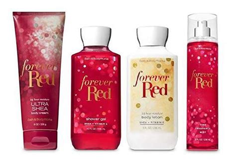 Bath And Body Works Forever Red Deluxe T Set Body Lotion Fine