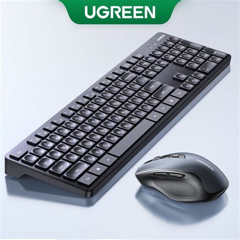 UGREEN Wireless Keyboard Mouse Set Computer PC Ergonomic Keyboard Mouse Lazada