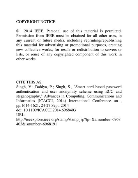 Pdf Smart Card Based Password Authentication And User Anonymity
