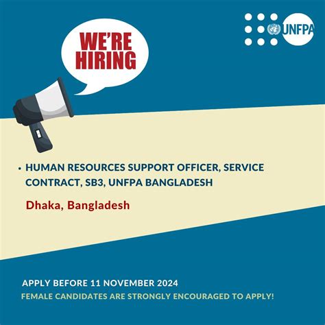 Vacancy 1 Position Human Resources Unfpa Bangladesh