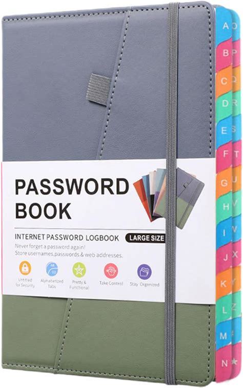 Amazon Com PASSWORD BOOK A Letter Tag Password Notebook Computer And Website Login Password
