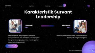 Survant Leadership Karakter Pemimpin Kepemimpinan Ppt