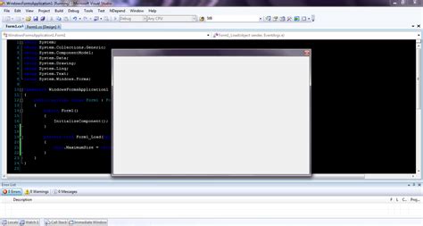 c setting form position if user double clicks to maximise size stack overflow
