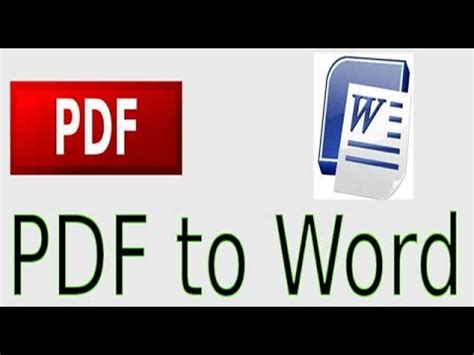How To Convert PDF To Word Without Software YouTube