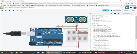 Proximity Sensor Circuit Diagram For Tinkercad