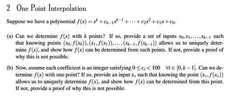 Solved Suppose We Have A Polynomial Chegg Com
