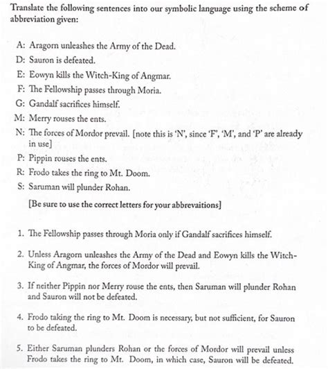 Solved Translate The Following Sentences Into Our Symbolic