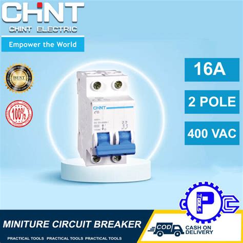 Chint Miniature Circuit Breaker Mcb 2 Pole 16a 20a 32a 40a And 60a Lazada Ph