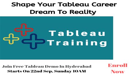 Make A Smart Career Move By Attending Free Tableau Demo At The Kelly Technologies On 22nd Sep