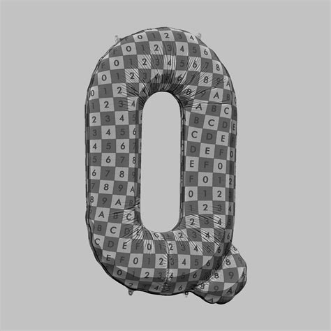 호일 풍선 금 Q 3d 모델 16 Max Fbx Ztl Obj Free3d