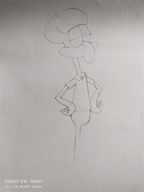 Squidward Tentacles Drawing
