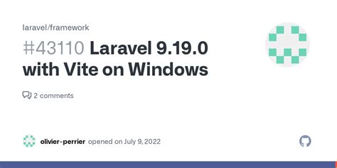 Laravel 9190 With Vite On Windows · Issue 43110 · Laravelframework