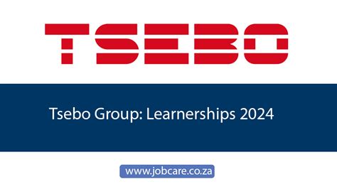 Tsebo Group Learnerships 2024 Jobcare