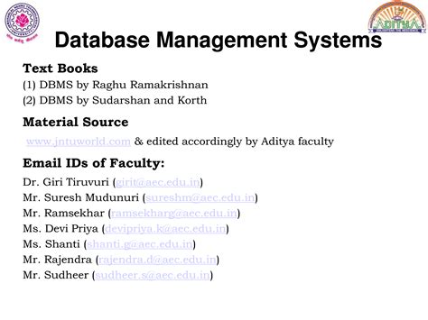 Solution Data Management Class Lectures146475201 Data Base Management