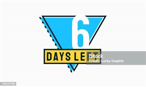 현대 플랫 디자인 카운트 다운 왼쪽 일 배너 프로모션을위한 배지 남은 일 수 카운트 다운 판매 벡터 일러스트 레이 션 1에 대한 스톡 벡터 아트 및 기타 이미지 Istock