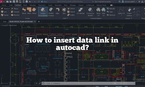 How To Insert Data Link In Autocad