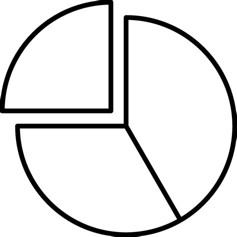 Pie Chart Line Icon 36608023 Vector Art At Vecteezy