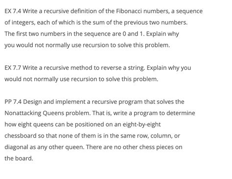 Solved EX Write A Recursive Definition Of The Fibonacci Chegg
