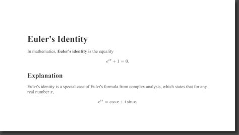 Be Amazed Markdown And Latex In An Html Document