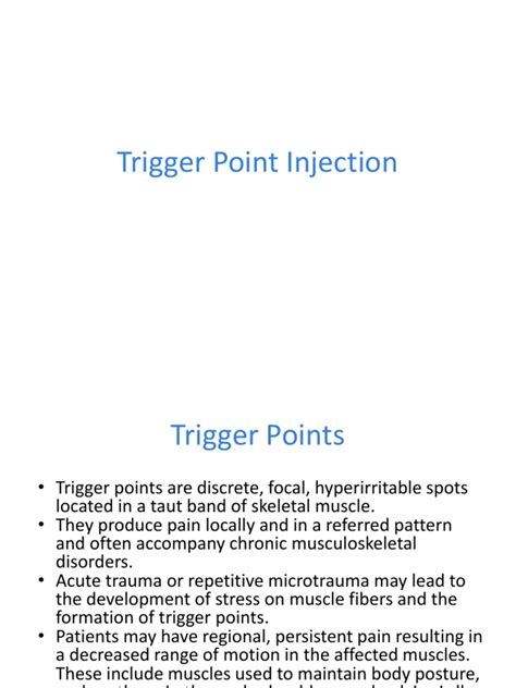 Trigger Point Injection Myofascial Trigger Point Medicine