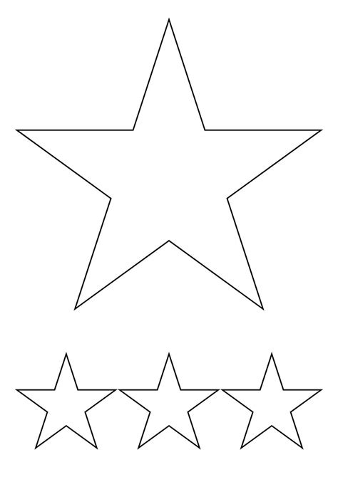 Molde De Estrela Para Imprimir Folha A4 Artesanato Passo A Passo