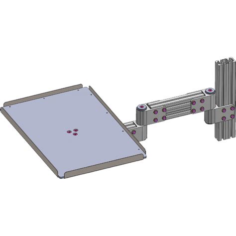 Bras Articulé Forte Charge 50 Kg Fixation Sur Profilé Aluminium
