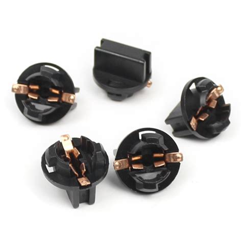 Edb 10pcs T10 Twist Lock Socket Wedge Auto Dashboard Instrument Panel Cluster Plug For Air