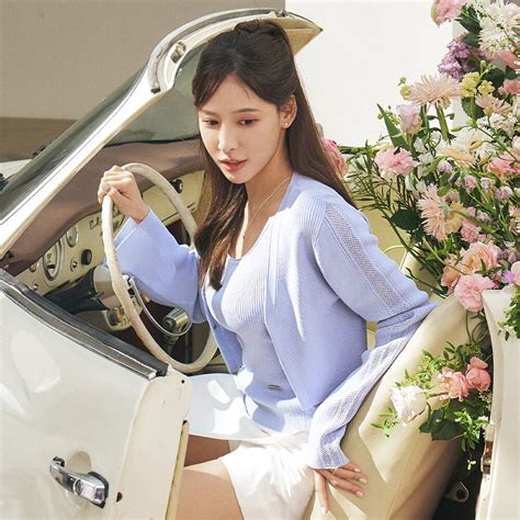 버클 디테일 쿨 니트 탑 가디건 세트blue 감도 깊은 취향 셀렉트샵 29cm