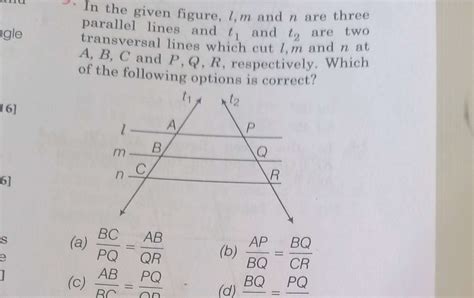 In The Given Figure L M And N Are Three StudyX