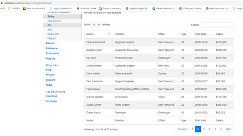 pass page number to querystring — datatables forums
