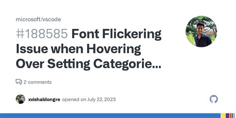 Font Flickering Issue When Hovering Over Setting Categories In Vs Code On Linux · Issue 188585