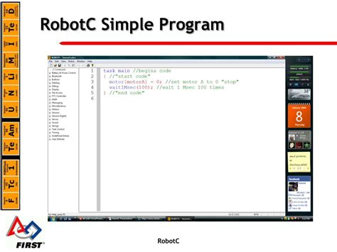 Ppt Coding For The First Tech Challenge Robotc Powerpoint Ppt Coding For The First Tech Challenge Robotc Powerpoint