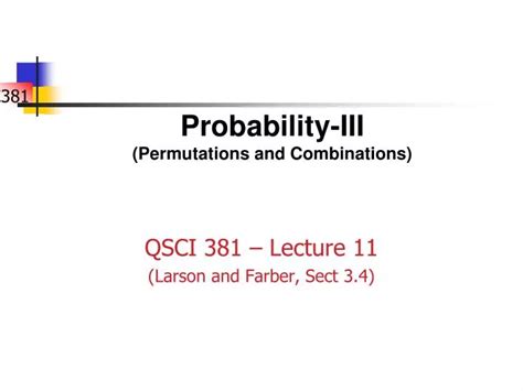 PPT Probability III Permutations And Combinations PowerPoint Presentation ID 1770419
