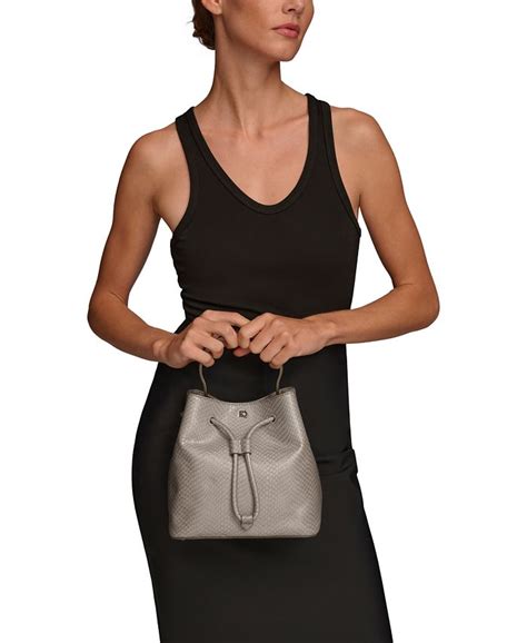Donna Karan New York Donna Karan Lawrence Python Top Handle Bucket Macys