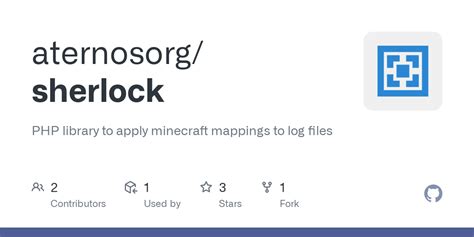GitHub Aternosorg Sherlock PHP Library To Apply Minecraft Mappings To Log Files