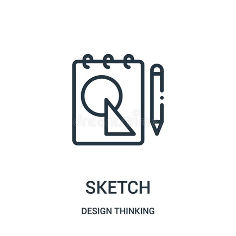 Sketch Icon Vector From Design Thinking Collection Thin Line Sketch Outline Icon Vector