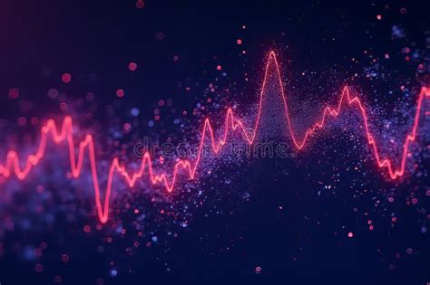 Dynamic Financial Data Visualization A Captivating Abstract Representation Of Fluctuating Stock