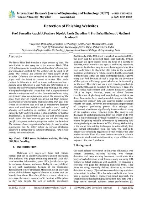 Detection Of Phishing Websites Pdf