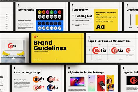 高端品牌指南商务ppt模板 16种可编辑版式一键换色企业形象设计演示文稿下载 果觅网（gooodme）